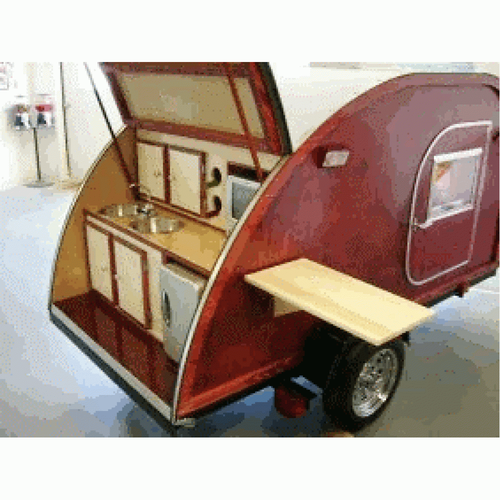 teardrop camper table support mount